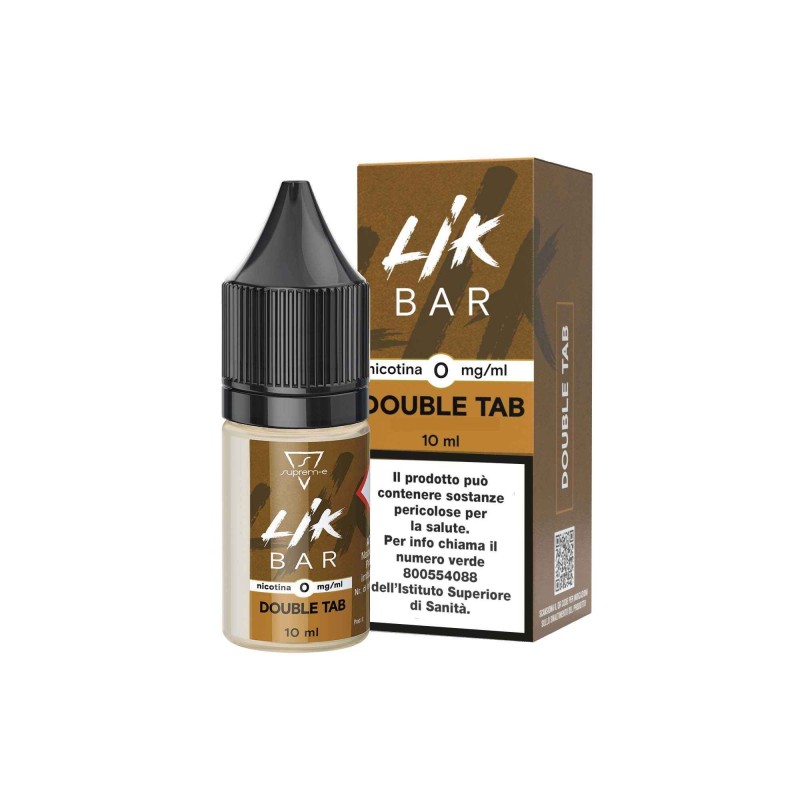 Liquidi Pronto Sigaretta Elettronica LIK BAR TABACCO DOUBLE TAB 10ml
